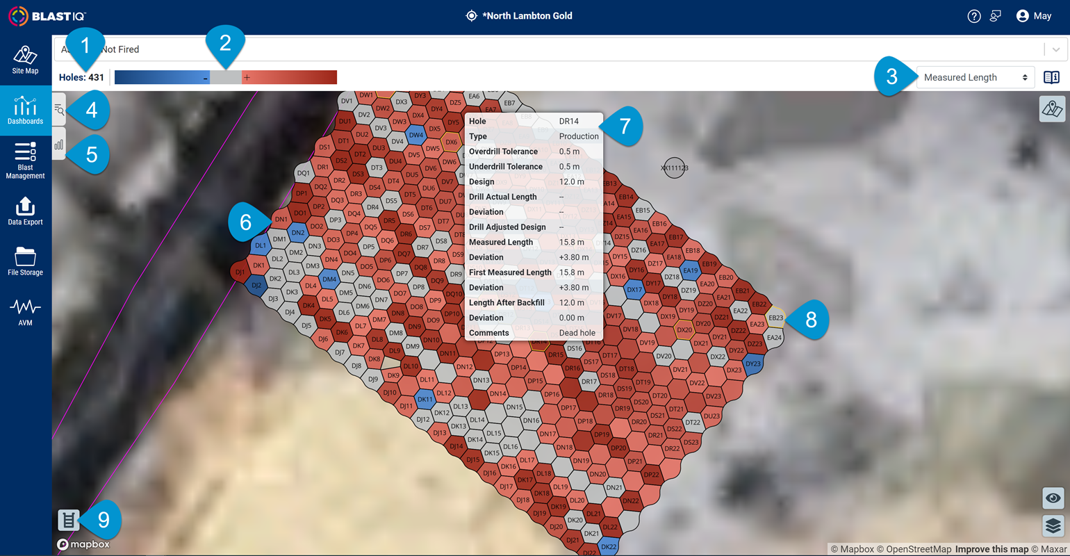 BlastIQ™ Insights - Drilling Length Dashboard – Orica