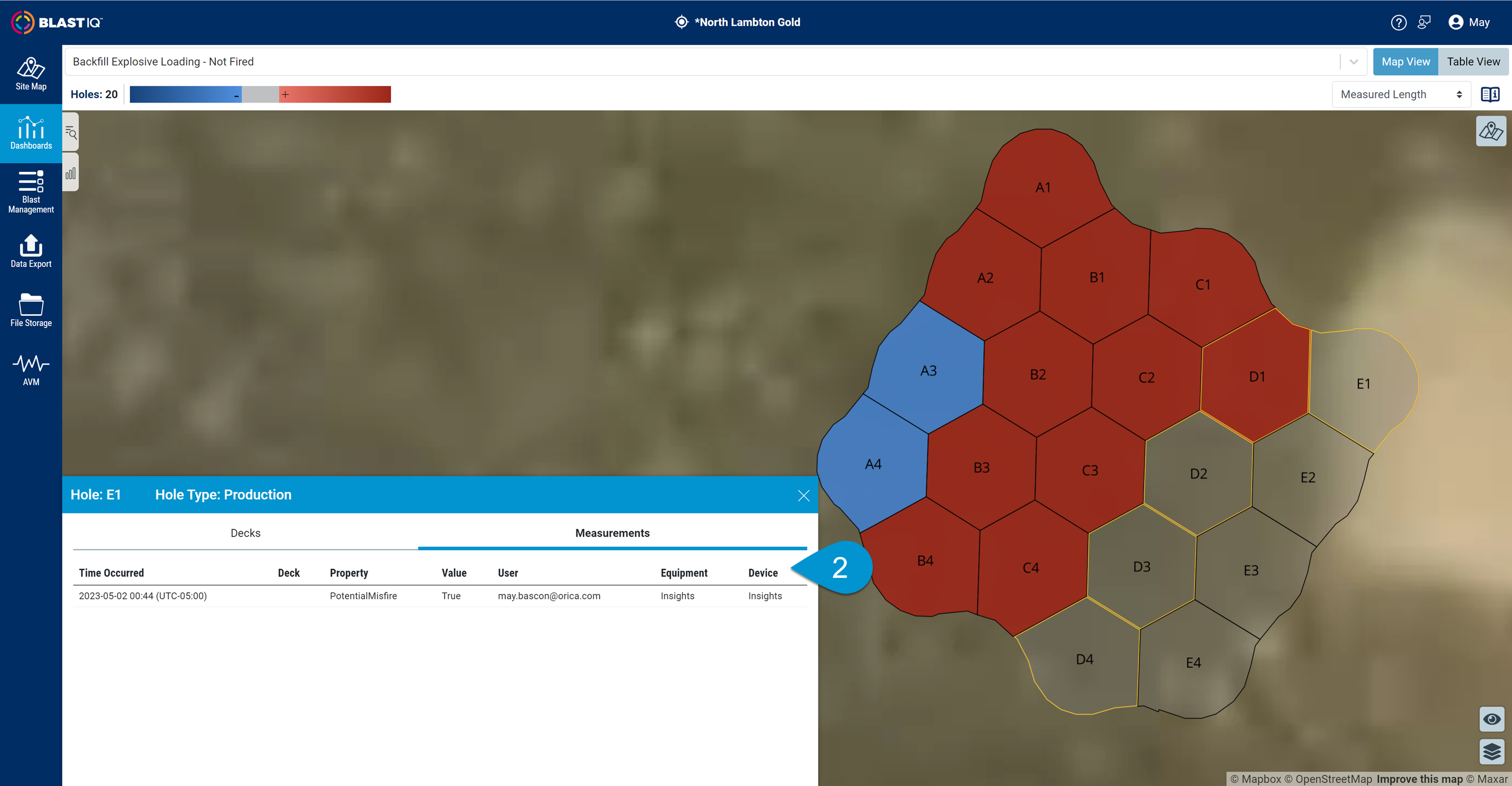 BlastIQ™ Insights - Drilling Length Dashboard – Orica