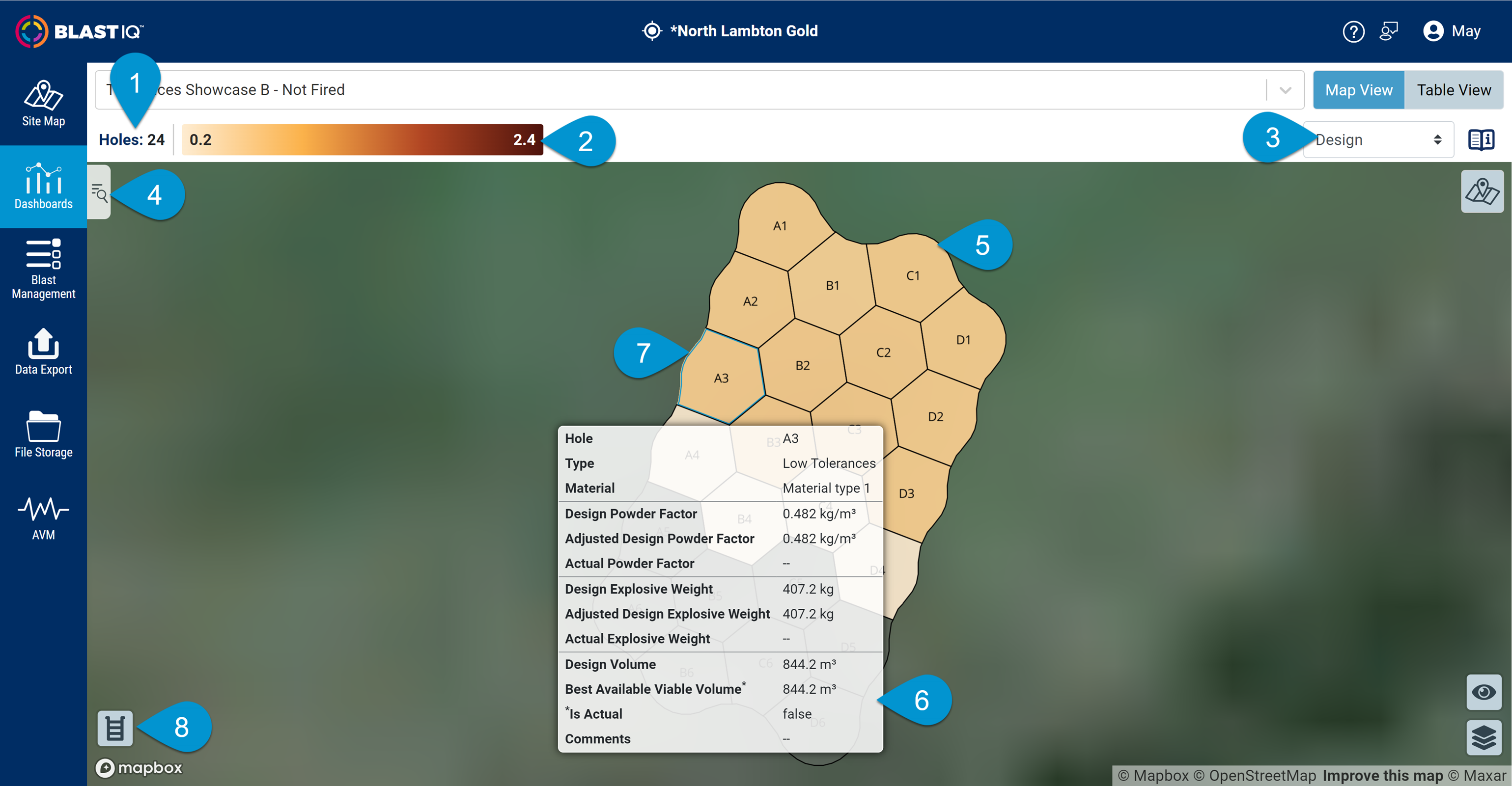 BlastIQ™ Insights - Powder Factor Dashboard – Orica