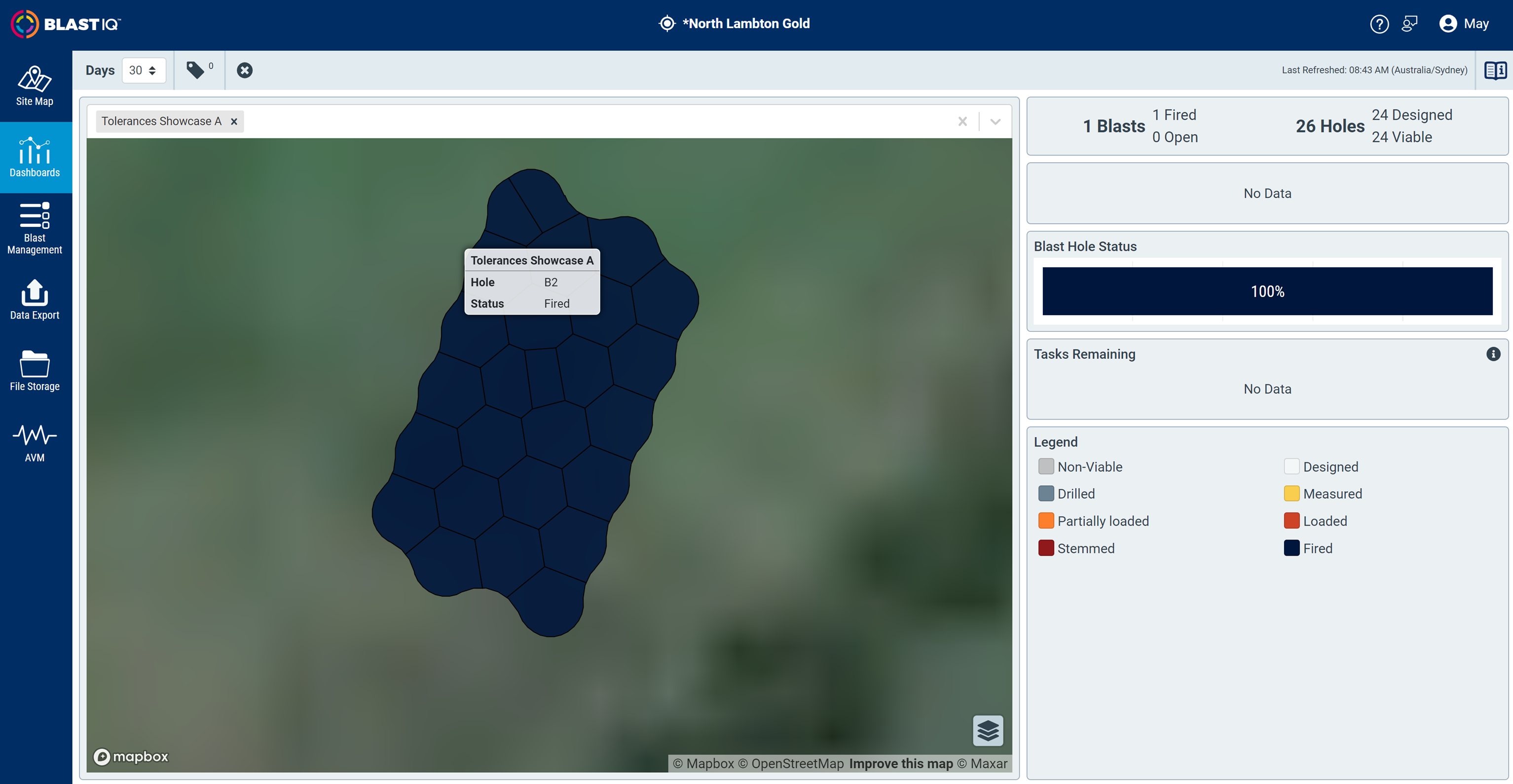 BlastIQ™ Insights - Blast Progress – Orica