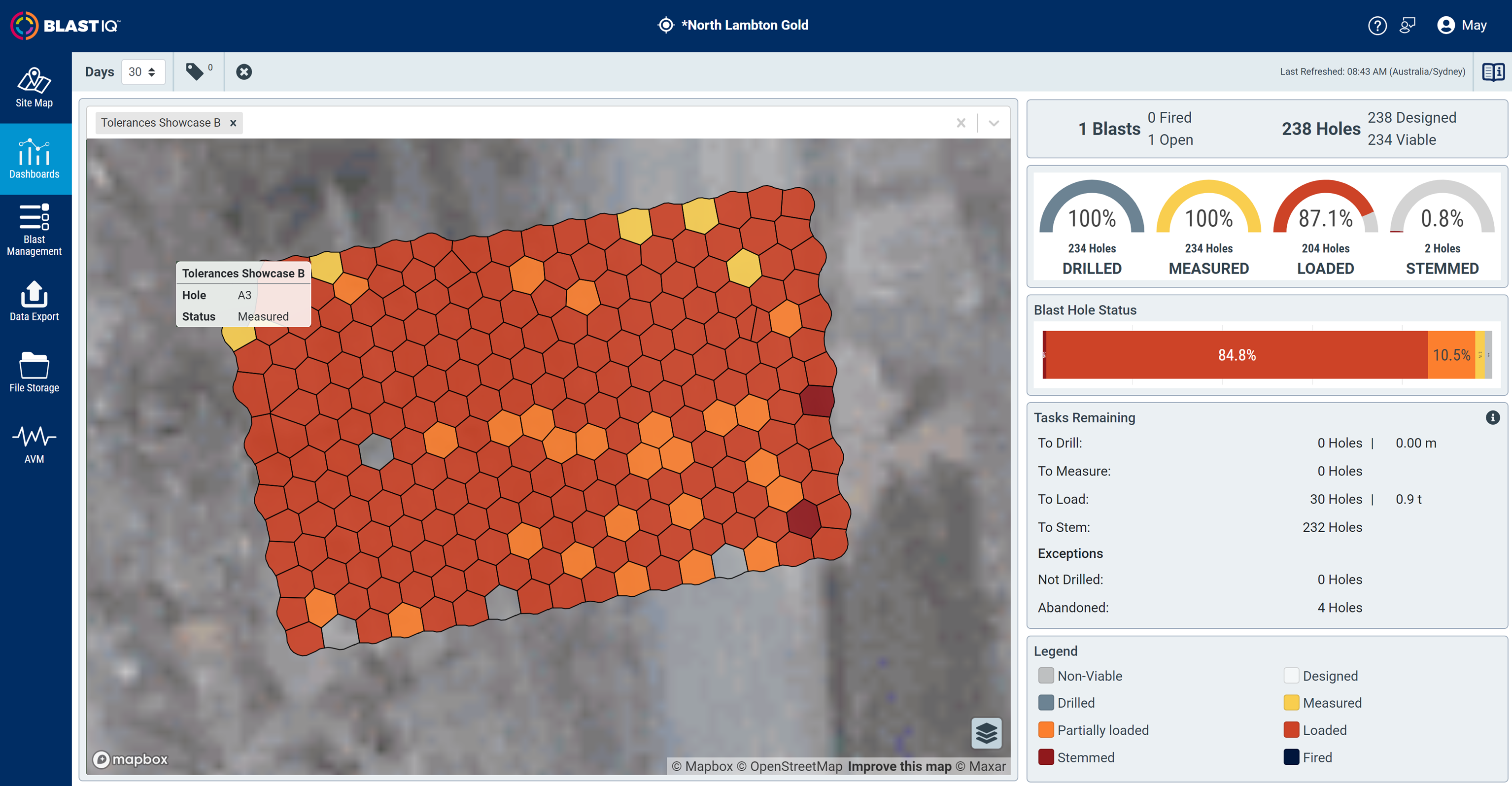 BlastIQ™ Insights - Blast Progress – Orica