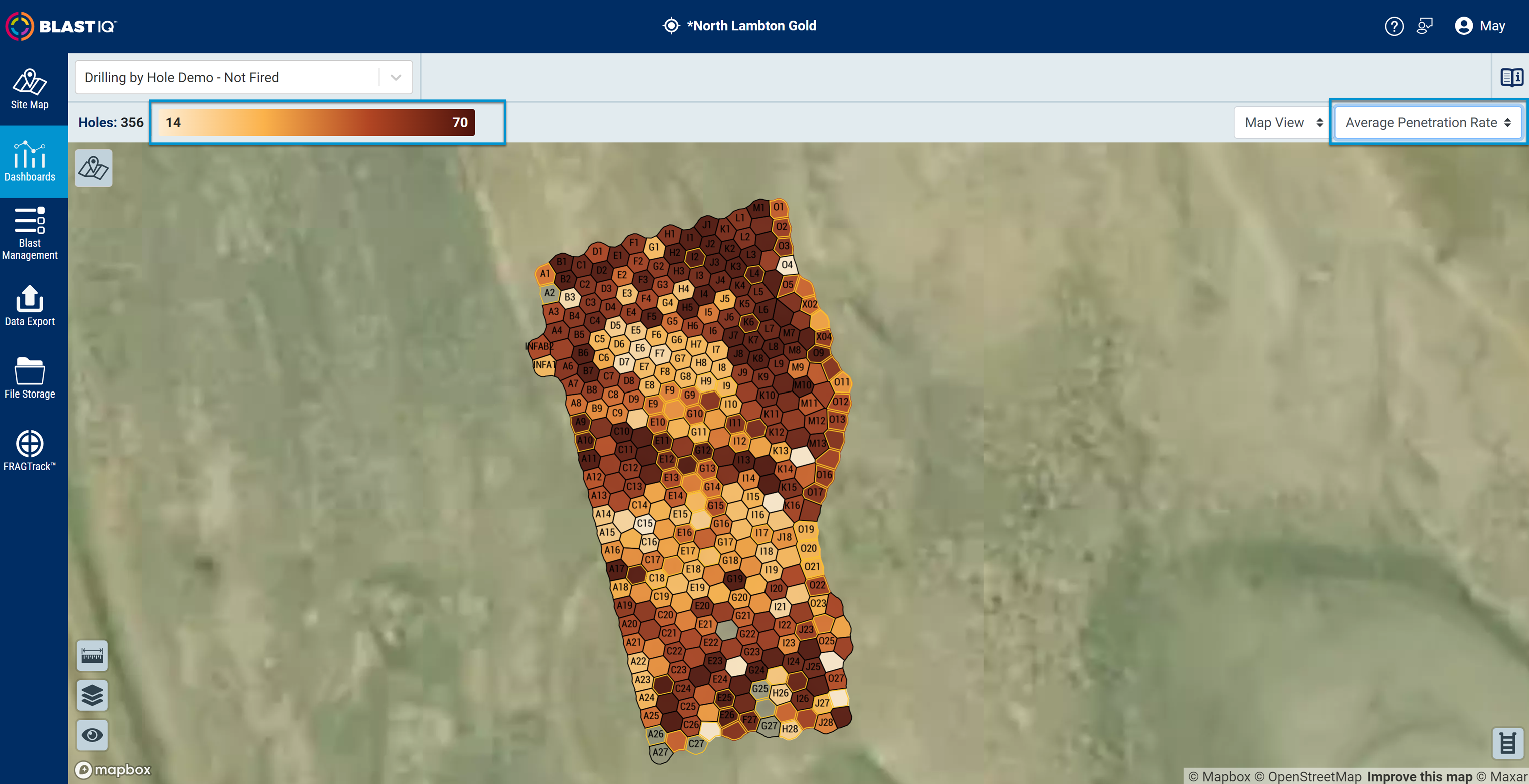 BlastIQ™ Insights - Drilling by Hole – Orica
