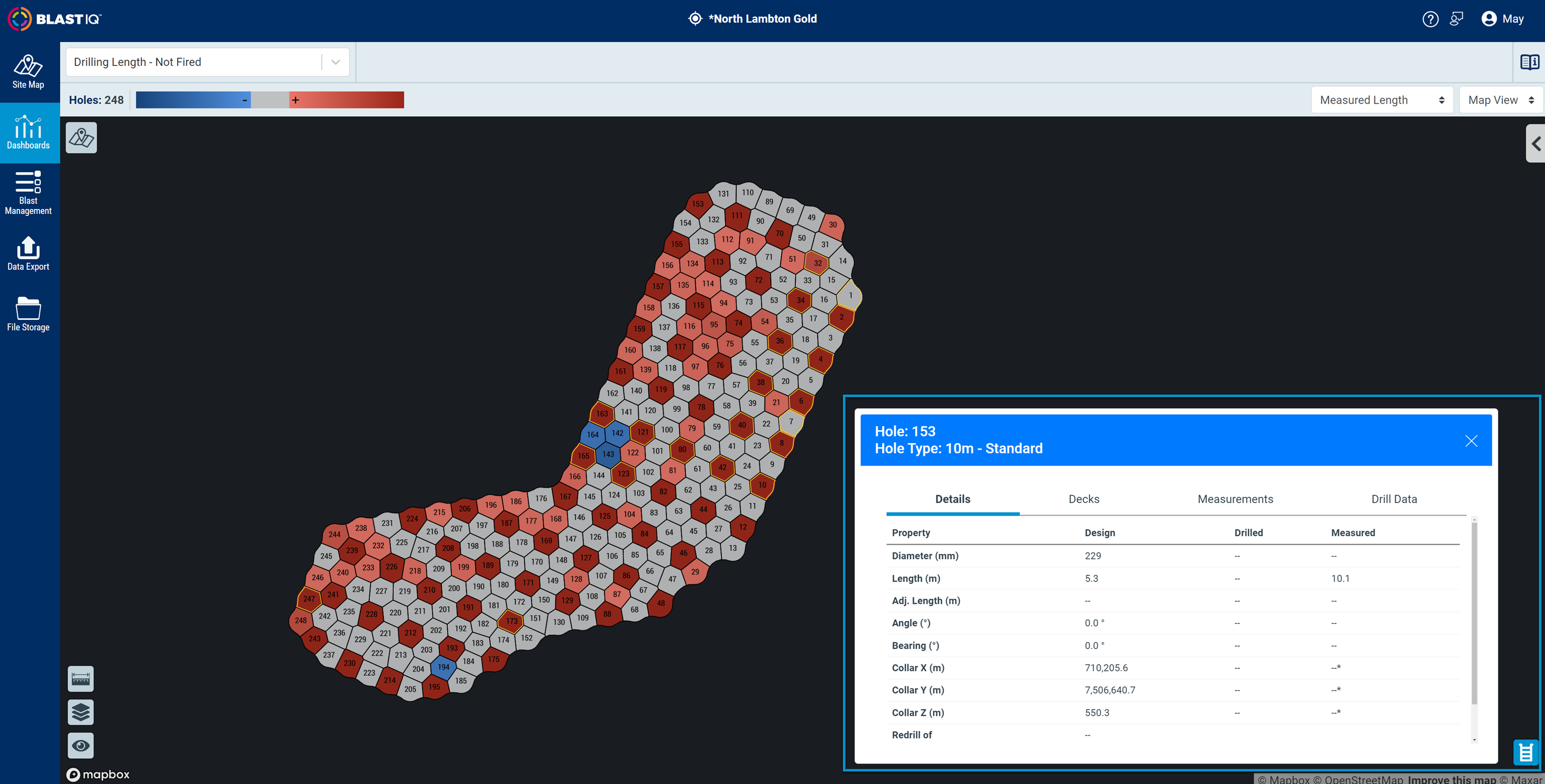 BlastIQ™ Insights - Drilling Length Dashboard – Orica