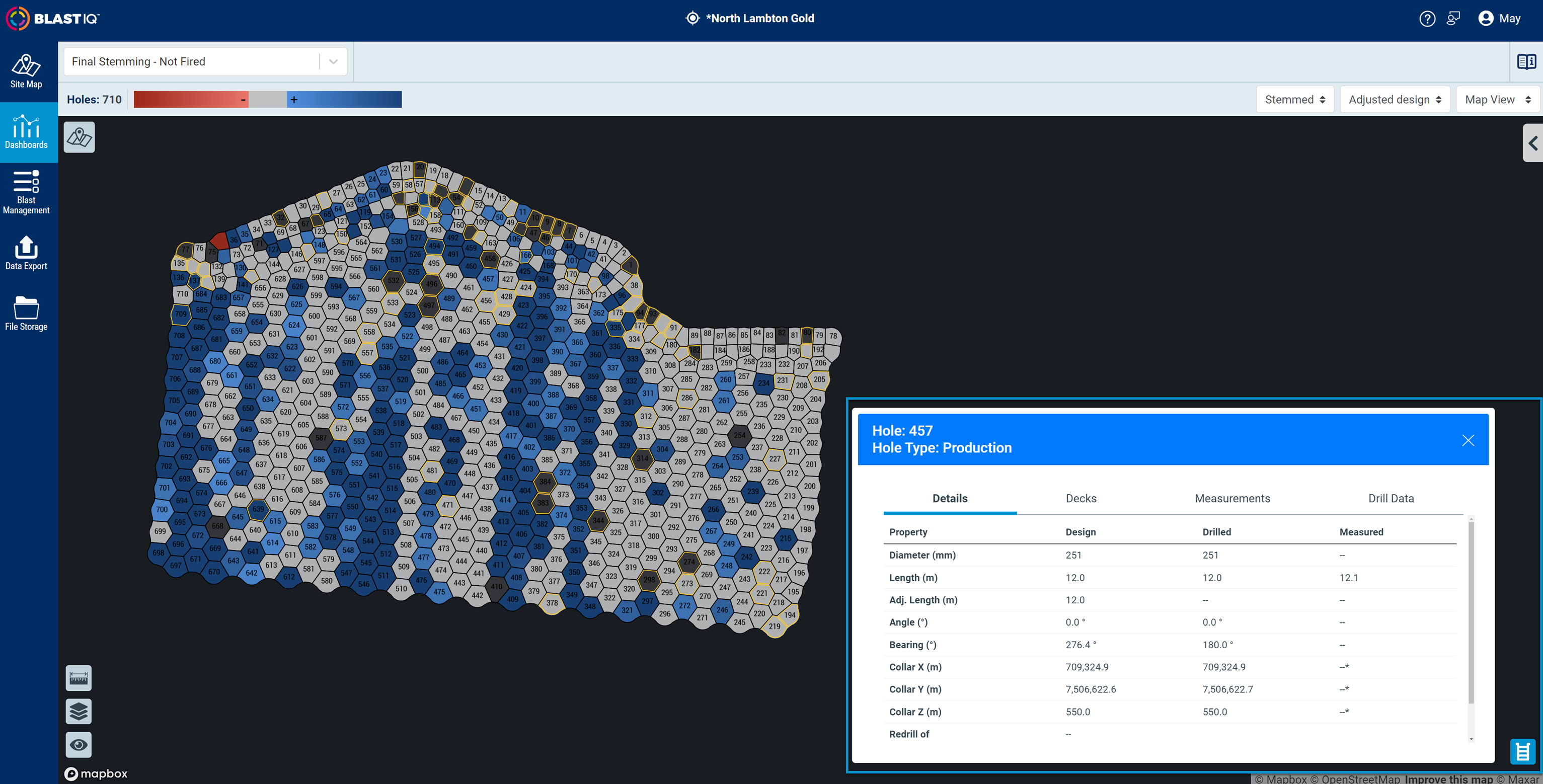 BlastIQ™ Insights - Final Stemming Length – Orica