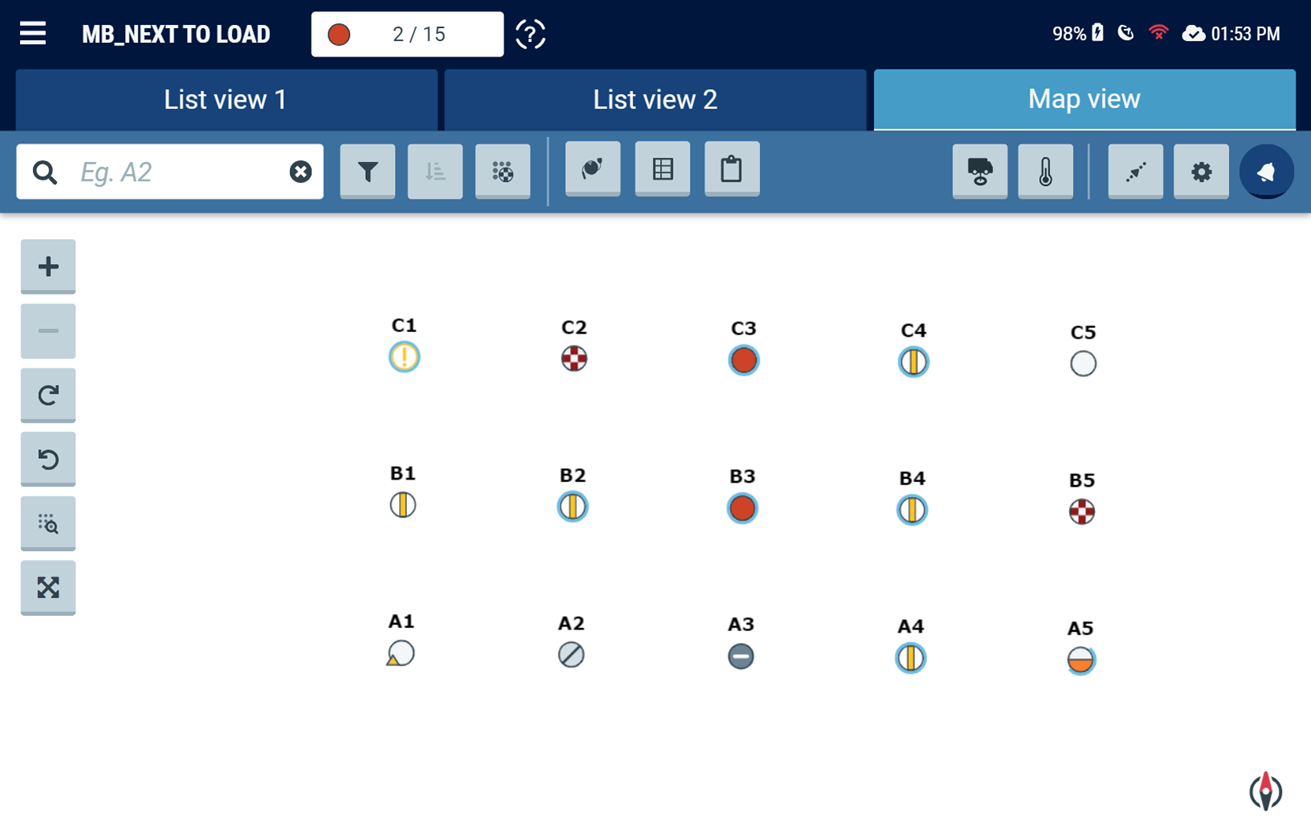 BlastIQ™ Mobile - Map view – Orica