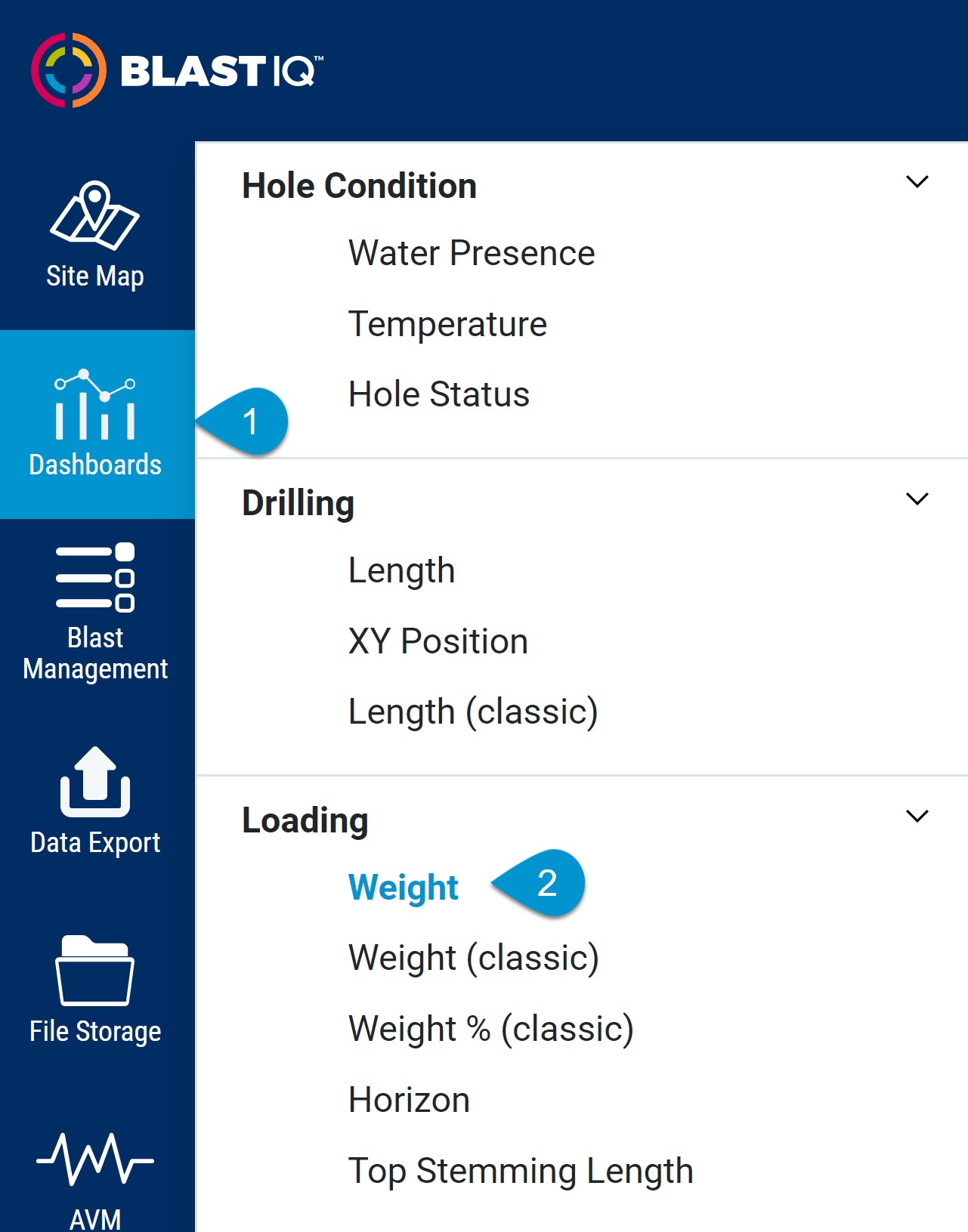 BlastIQ™ Insights - Loading Weight Dashboard – Orica