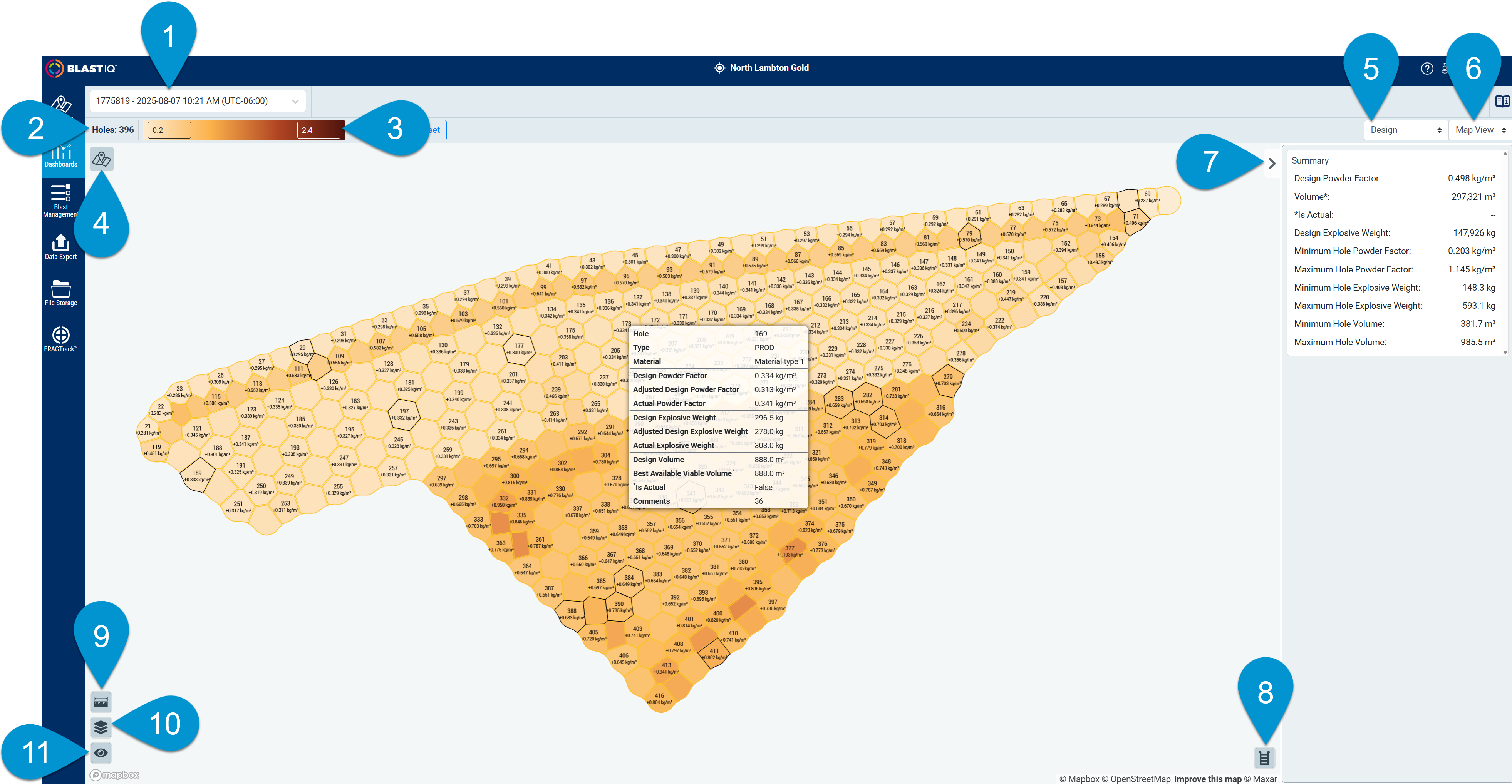 BlastIQ™ Insights - Powder Factor Dashboard – Orica